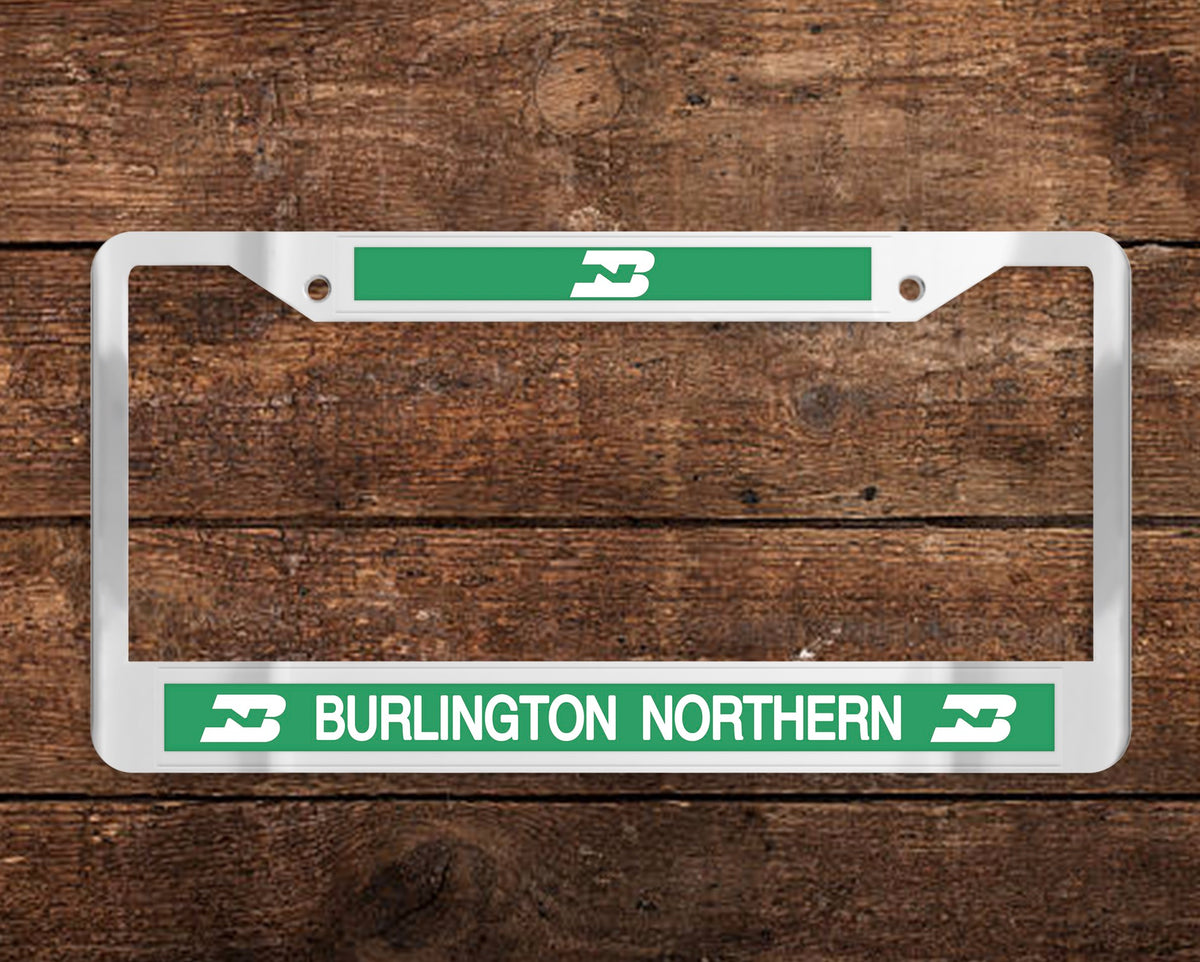 Burlington Northern (BN) Chrome License Plate Frame – VintageTransCo