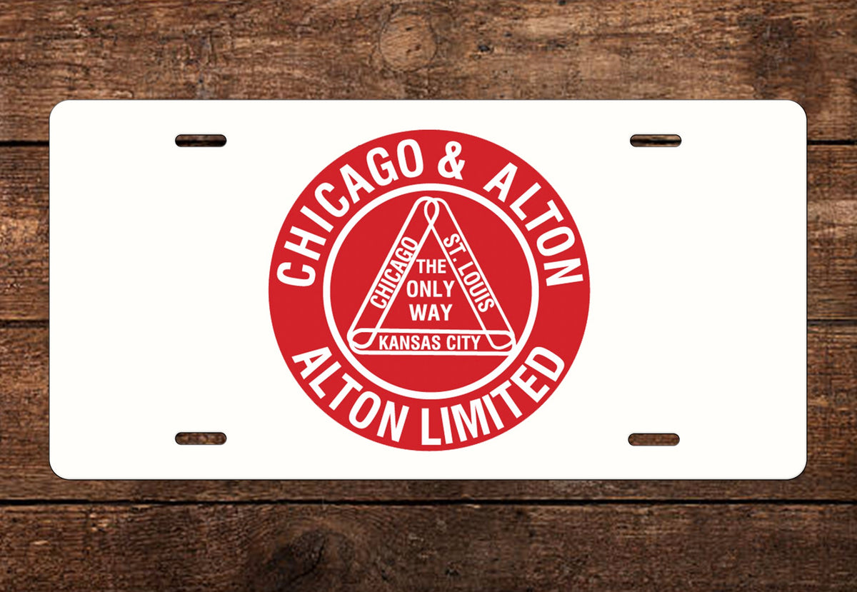 Chicago & Alton Railroad License Plate – VintageTransCo