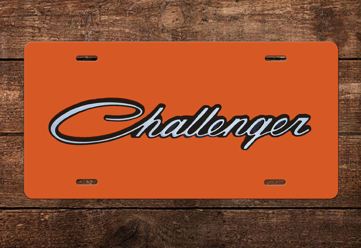 Dodge Challenger License Plate – VintageTransCo