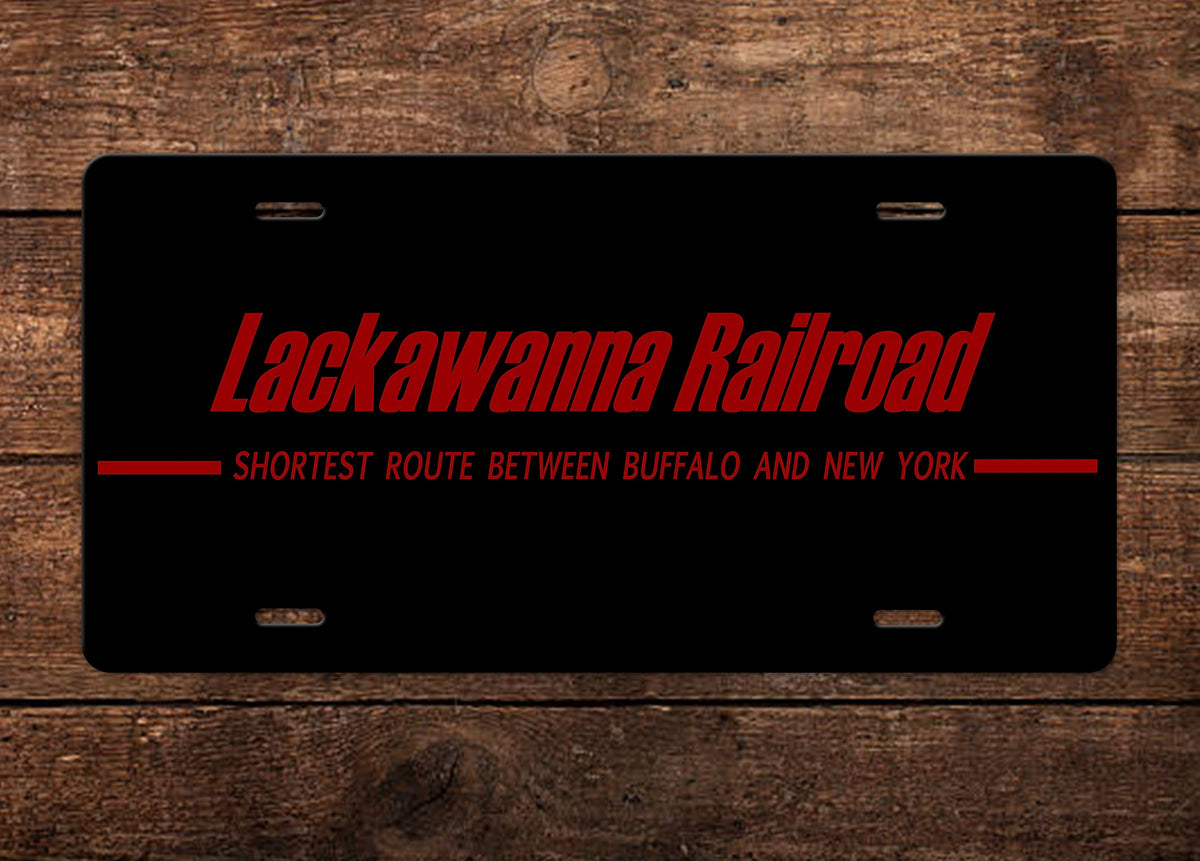Lackawanna Railroad - The shortest route... - License Plate ...