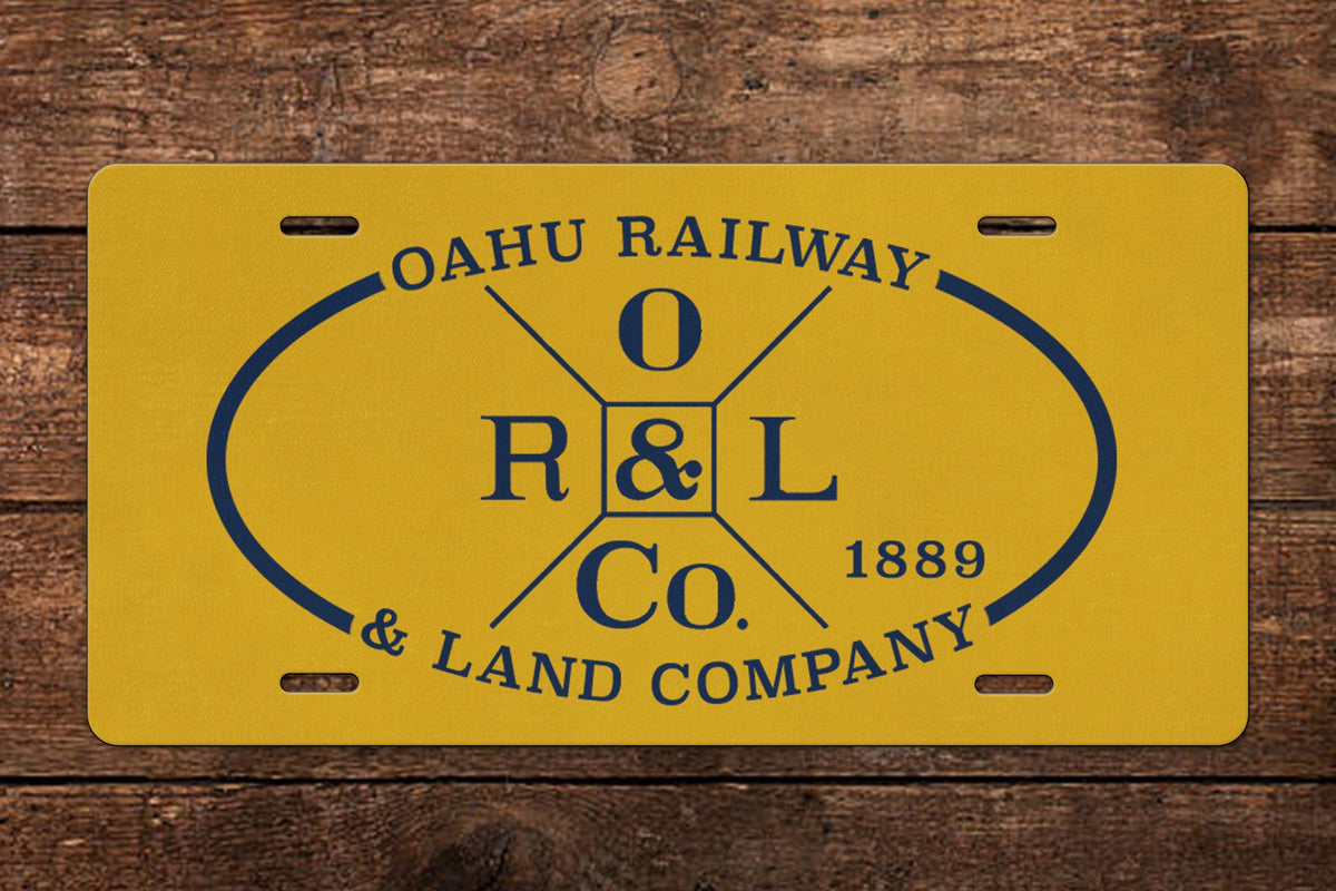 Oahu Railway License Plate – VintageTransCo